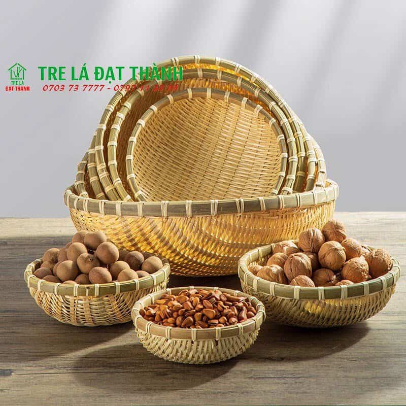 Xưởng Bán Rổ Tre Đựng Trái Cây Giá Rẻ, Đẹp | Tre Lá Đạt Thành