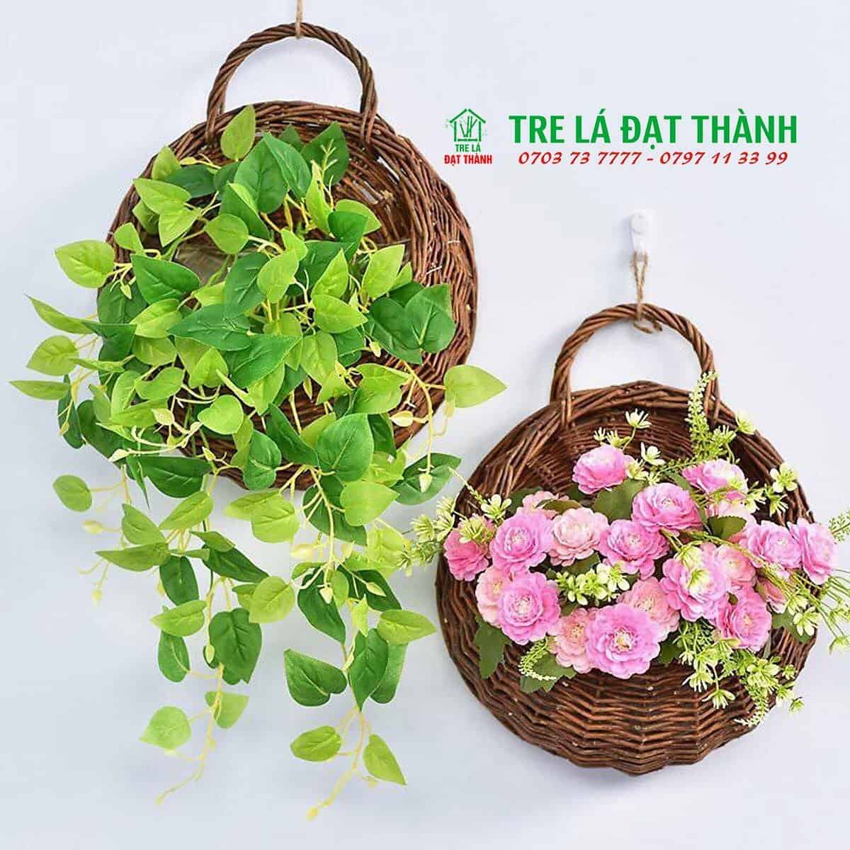 Bình Hoa Mây Tre Đan - BHMTD002